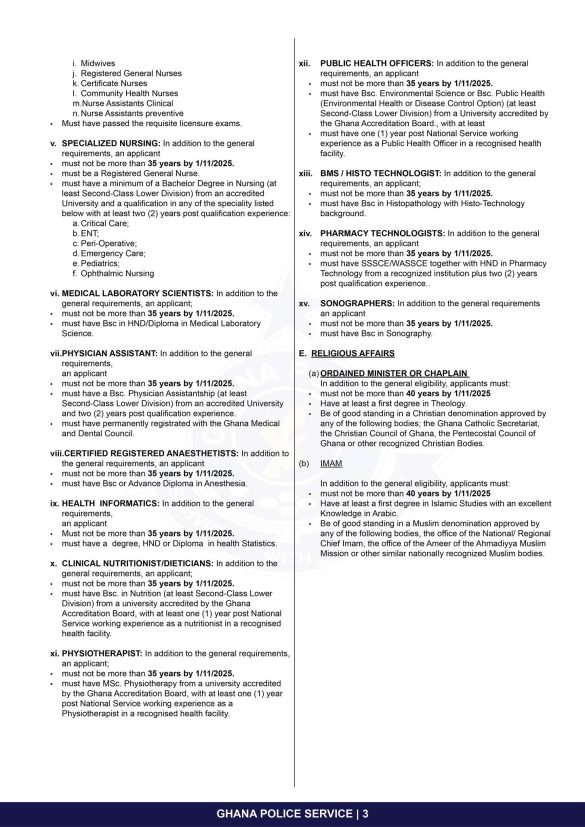 Ghana's Interior Ministry Announces Recruitment for Police, Prisons ...